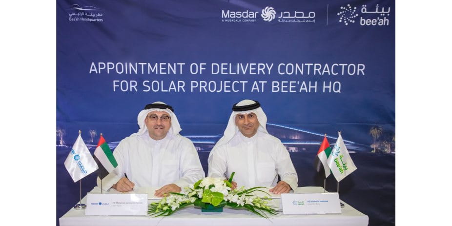 Masdar | Masdar to develop solar power plant for Bee’ah’s HQ