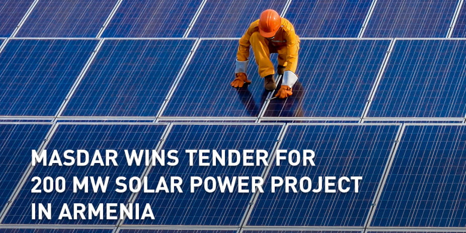Masdar | Masdar wins tender for 200 MW solar power project in Armenia