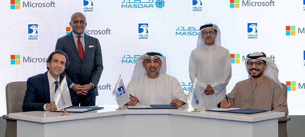 Masdar | ADNOC and Masdar Collaborate with Microsoft to Drive AI ...