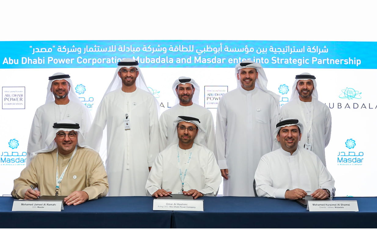Masdar | Abu Dhabi Power Corporation, Mubadala and Masdar Enter into ...